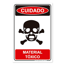 PLACA SINALIZAÇÃO PERIGO TÓXICO 20X30 – Maxifer